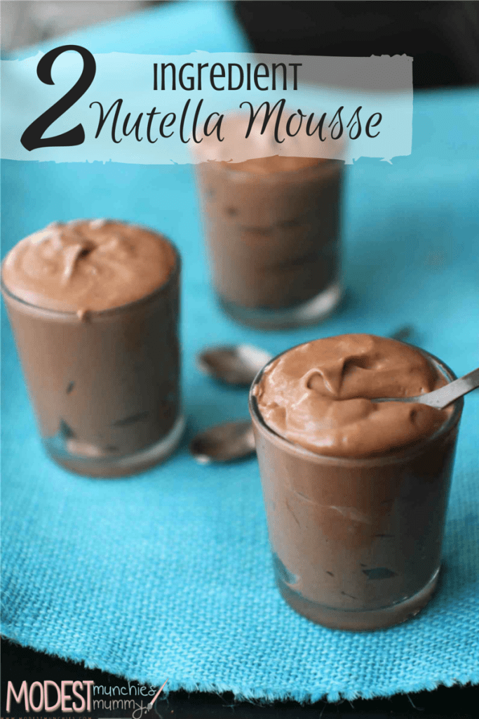 2 Ingredient Nutella Mousse - Modest Munchies