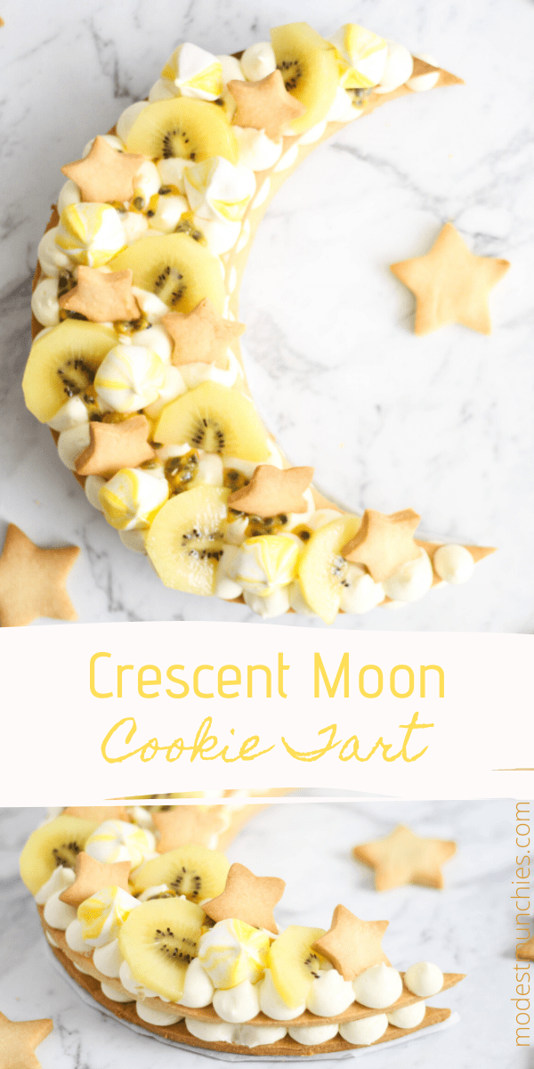 Crescent Moon Cookie Tart - Modest Munchies