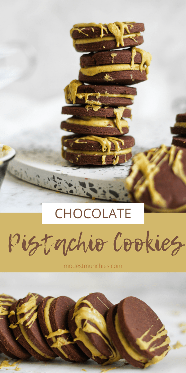 Chocolate Pistachio Cookies - Modest Munchies
