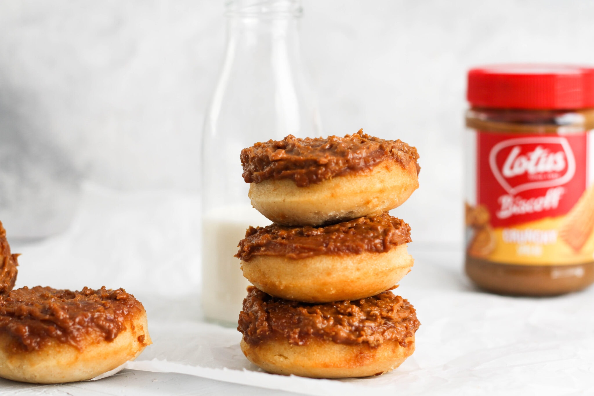 Baked Biscoff Donuts - Modest Munchies