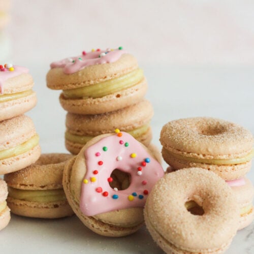 Donut Macarons - Modest Munchies