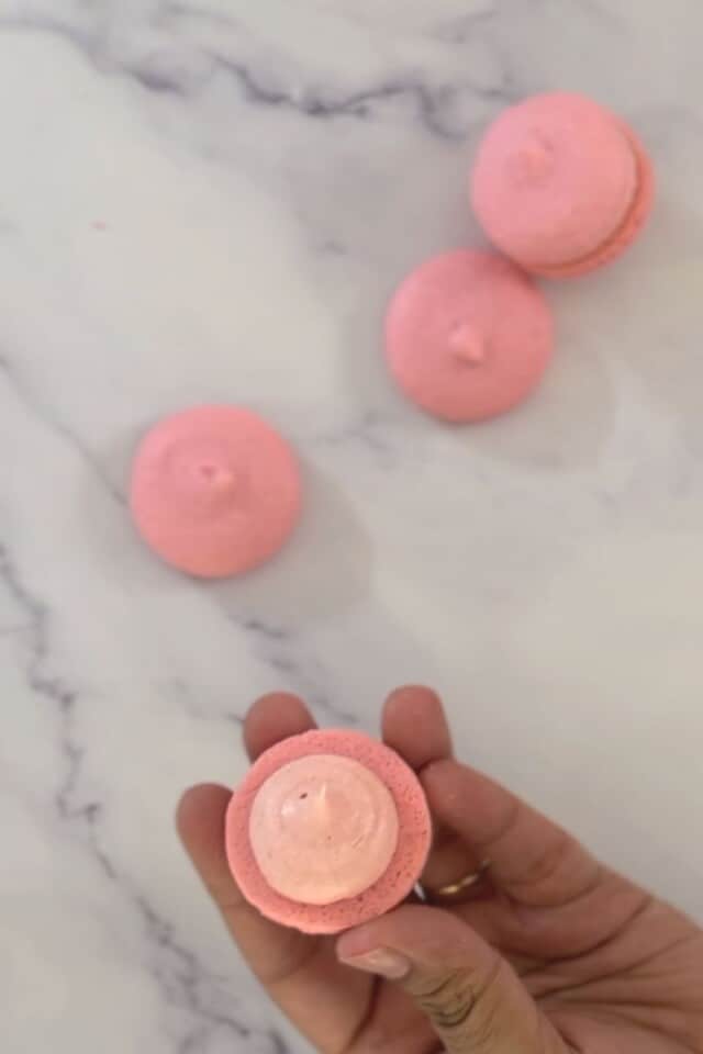 Rose Macarons - Modest Munchies