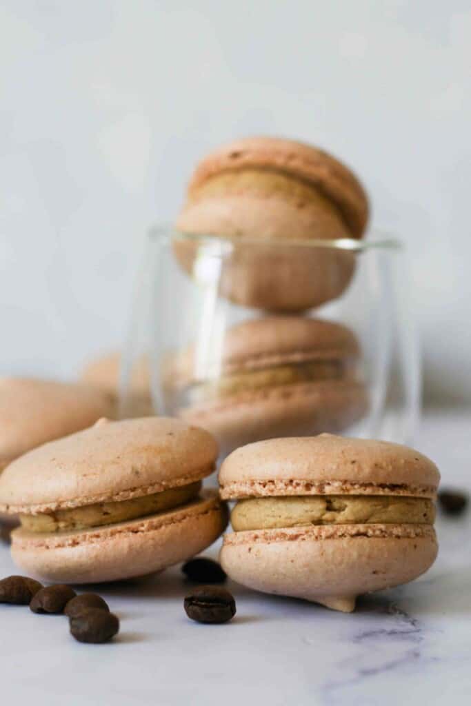 Coffee Macarons - Modest Munchies