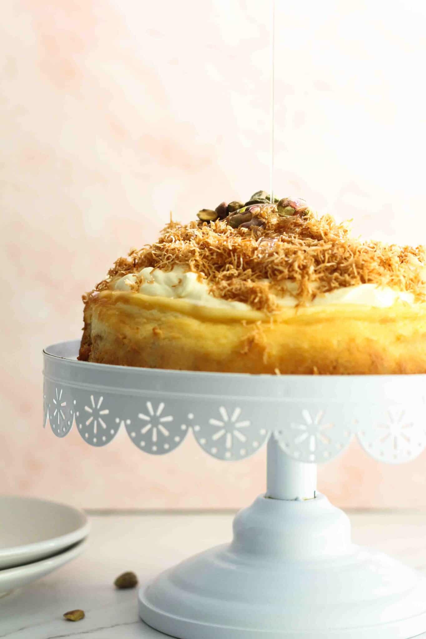 Knafeh Cheesecake - Modest Munchies